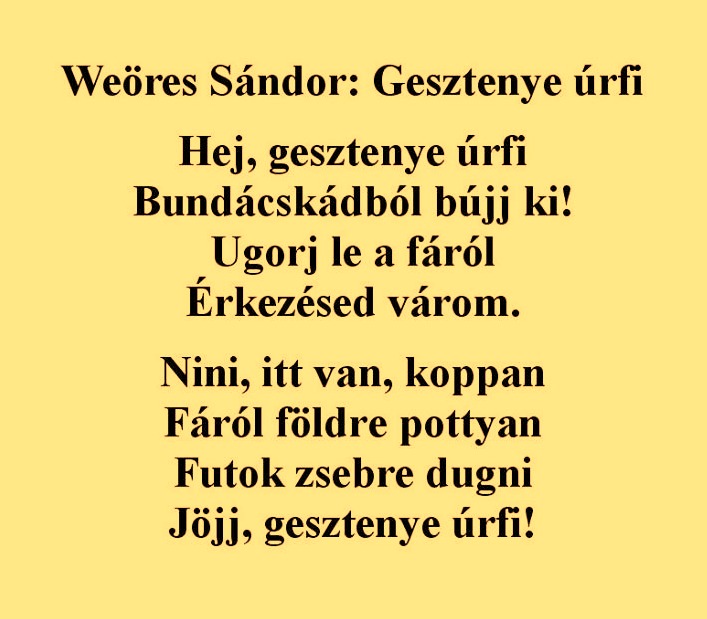 Öszi versek ovisoknak - Anyacsaj