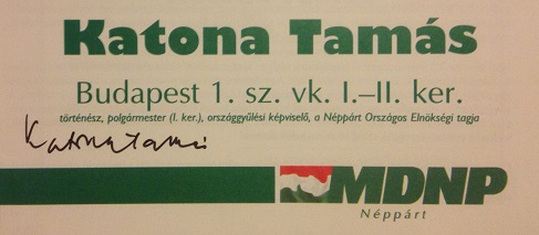 Katona Tamás (1932-2013) aláírása - Magyarországi Autogramgyűjtők Klubja