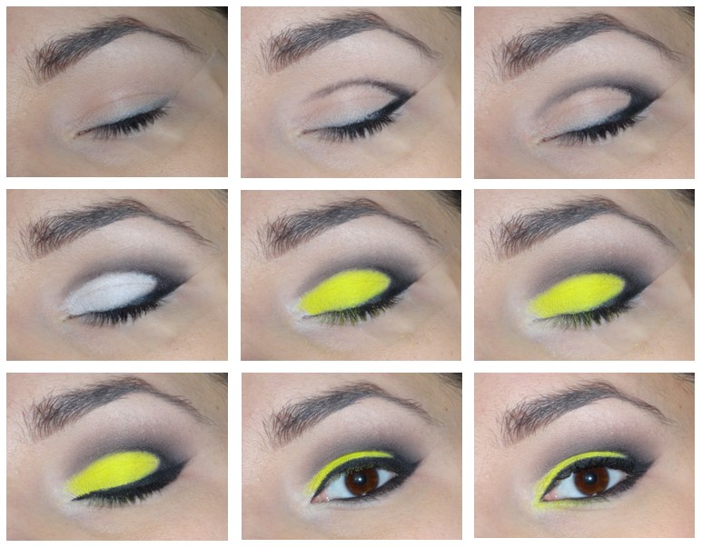 Acid yellow - Step by step - Makeup Blog