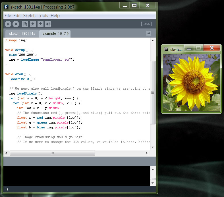Képek és pixelek - Processing leckék