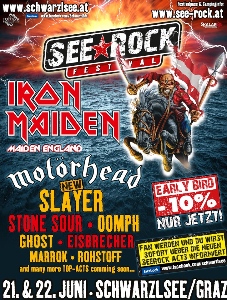 SEE ROCK Fesztivál: Iron Maiden, Slayer, Motörhead és Stone Sour a ...