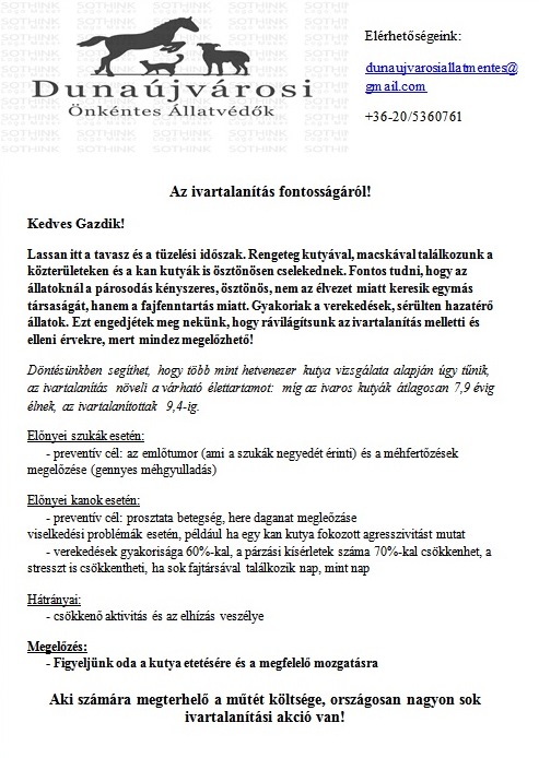 Itt a tavasz - DUNA DOG CENTER