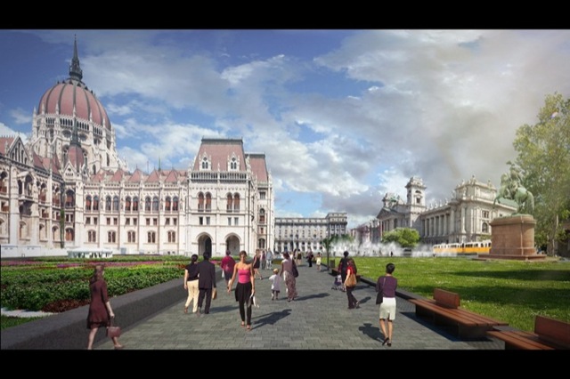 Ilyen lesz a felújított Kossuth tér - Egy nap a városban