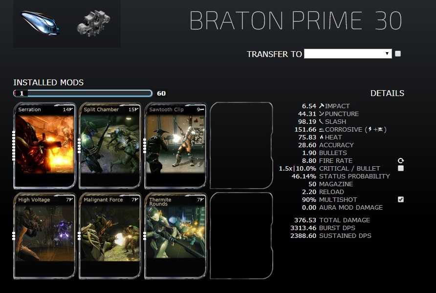 Braton Prime - Warframe